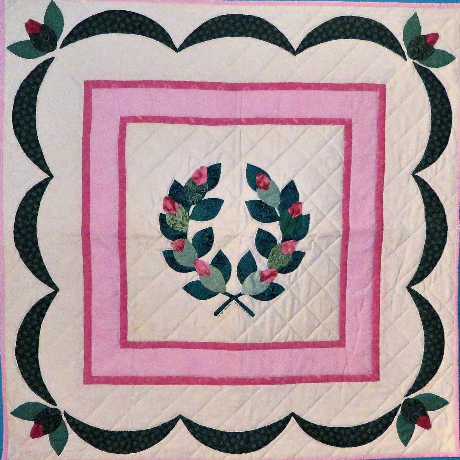 Vintage Baltimore Album Wall Hanging Shabby Chic Victorian Quilted Wall ...