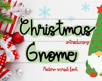 Christmas Gnome Font - Etsy