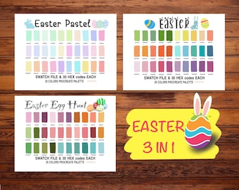 Easter Egg Hunt, Color Palette, Easter Day, Ipad, Procreate App ...