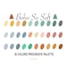 Boho so Soft Color Palette, Color Palette, iPad , Procreate App, Color ...