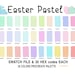 Easter Color Palette, 90 Colors, 3 Swatches, HEX Codes, Easter Egg Hunt ...