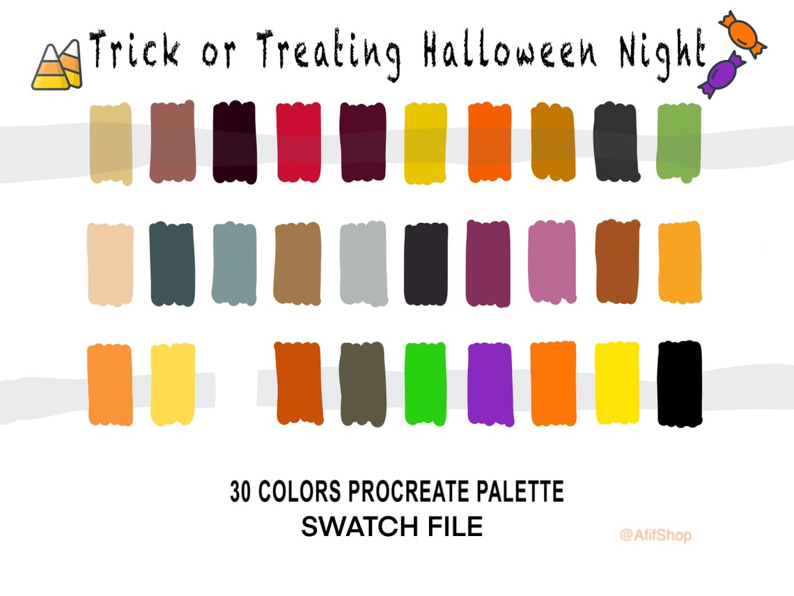 Trick Or Treating Color Palette Halloween Ipad Procreate Etsy trick-or-treating-color-palette-halloween-ipad-procreate-etsy