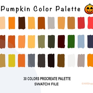 Halloween Color Palette, 120 Colors, 4 Swatches, HEX Codes for Party ...