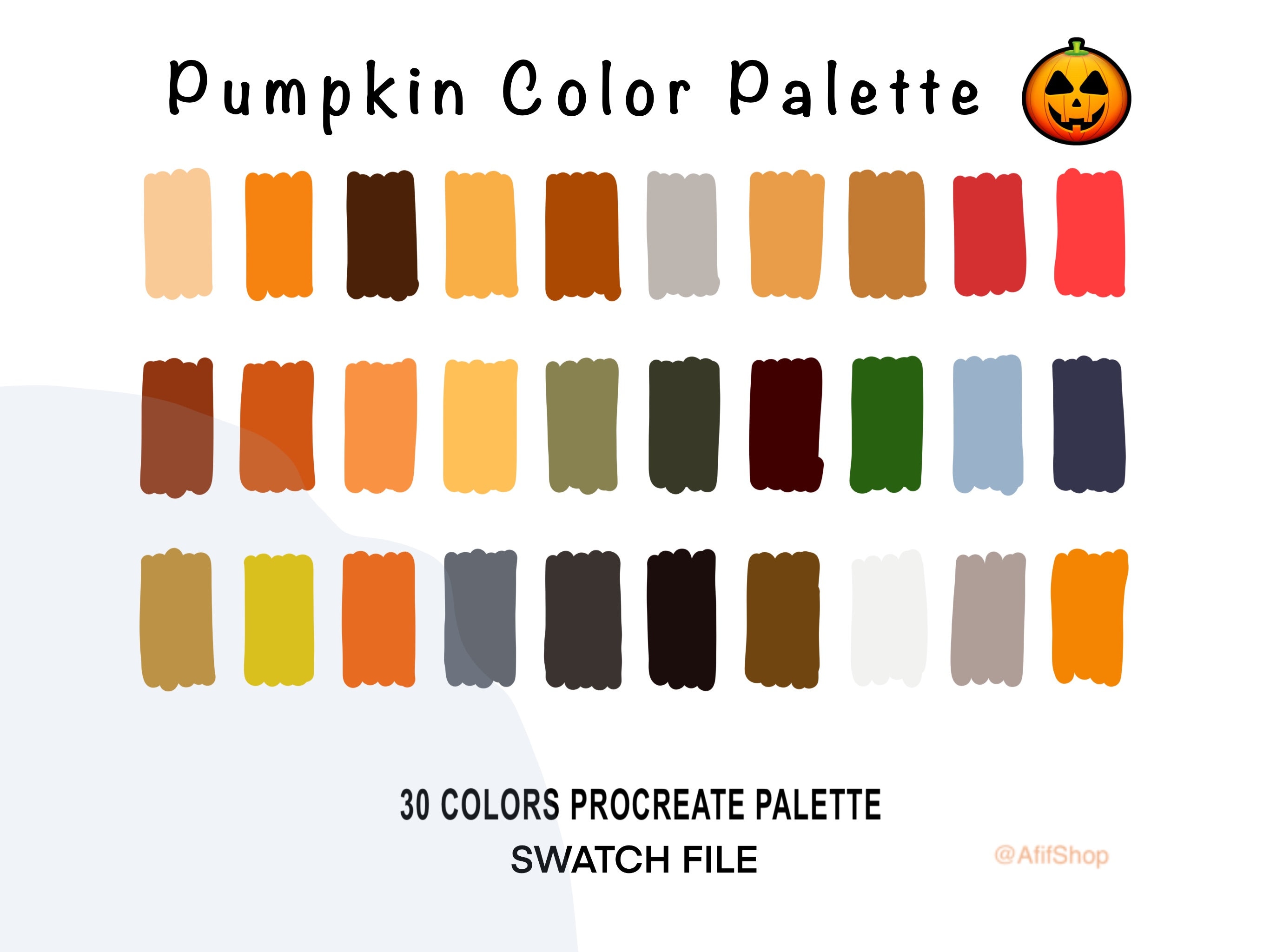 Halloween Color Palette, 120 Colors, 4 Swatches, HEX Codes for Party ...