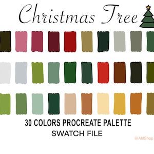 Christmas Color Palette, 90 Colors, 3 Swatches, HEX Codes for Christmas ...