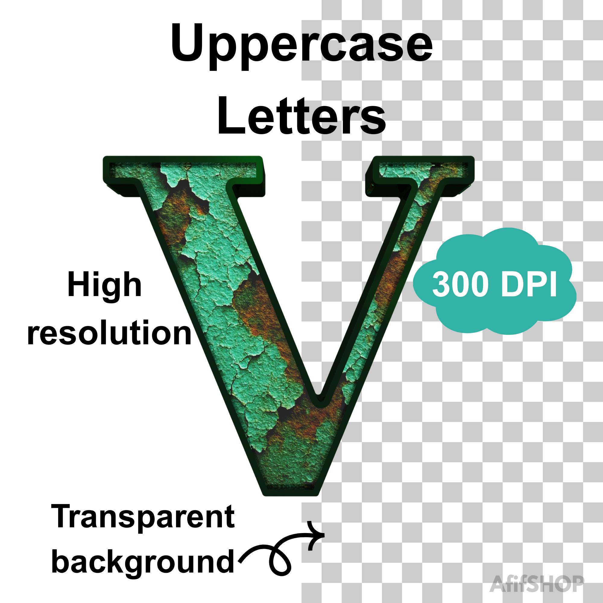 Patina Rust Metal Alphabet PNG Letters A–Z 0–9 L Aged Copper Texture L ...