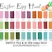 Easter Color Palette, 90 Colors, 3 Swatches, HEX Codes, Easter Egg Hunt ...