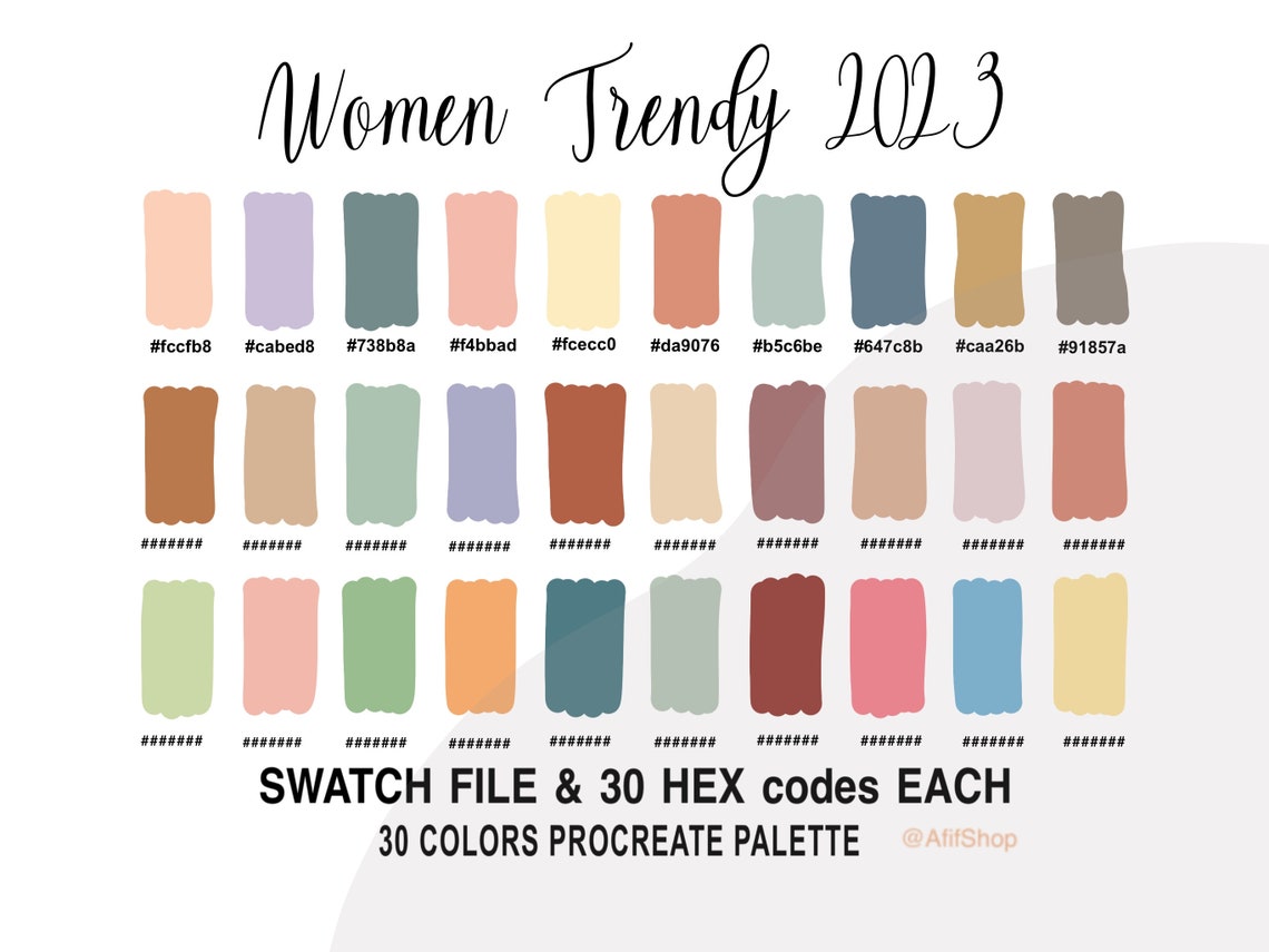 Women Trendy 2023 Color Palette Color Forecast iPad - Etsy Women Trendy 2023 Color Palette Color Forecast iPad - Etsy