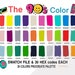 The 90s Color 90's Vibes Color Palette iPad Color - Etsy