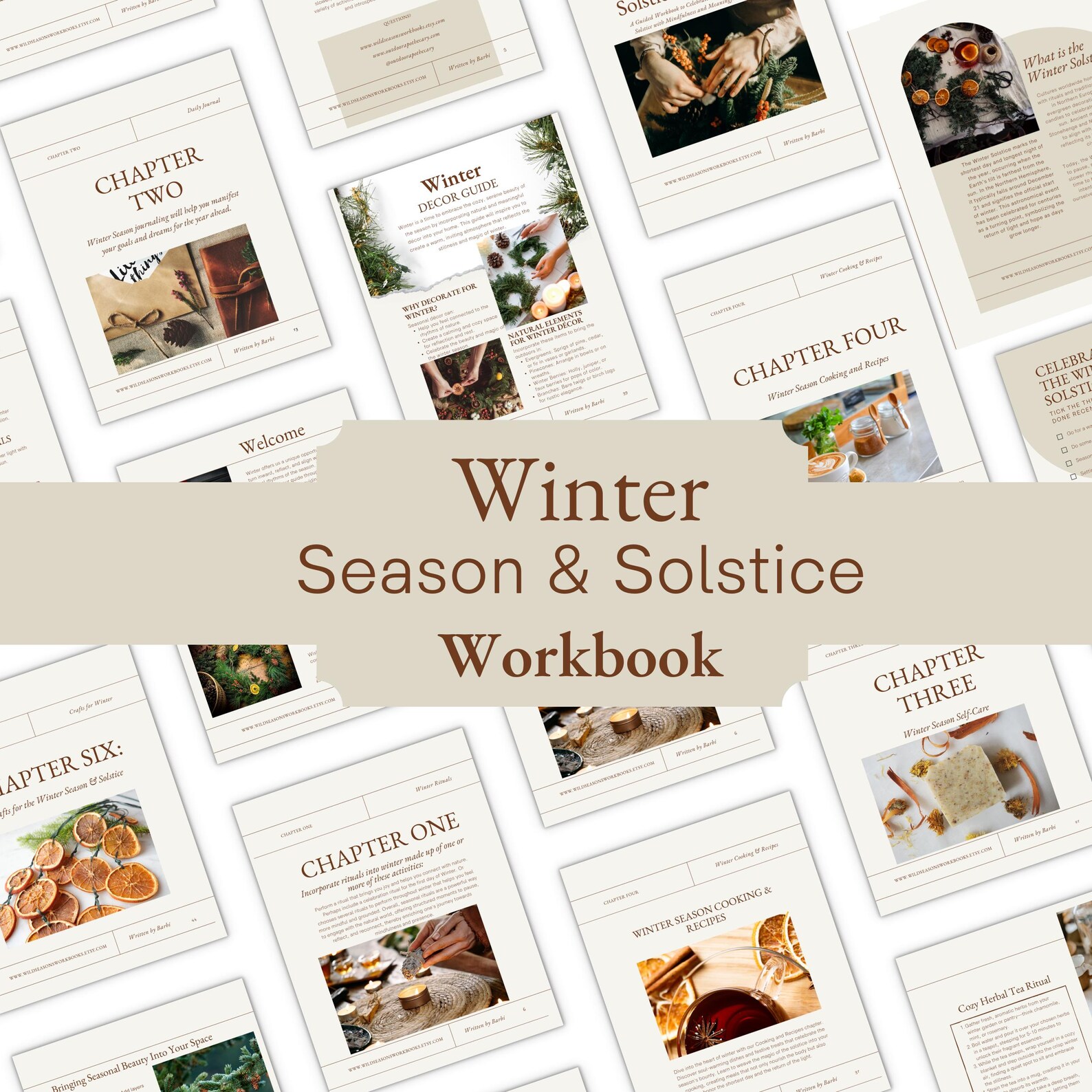 Winter Season & Solstice Guided Workbook - Etsy