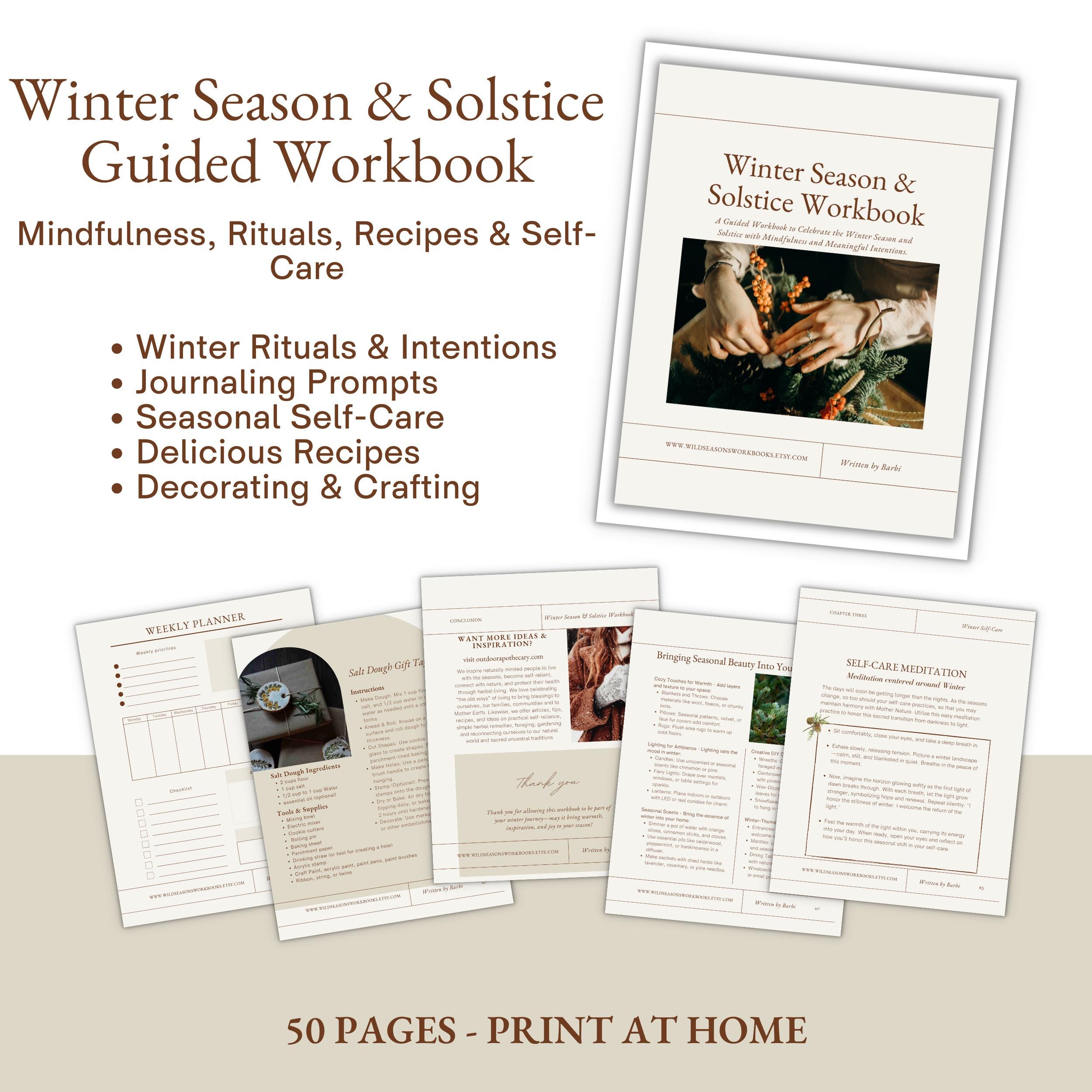 Winter Season & Solstice Guided Workbook - Etsy