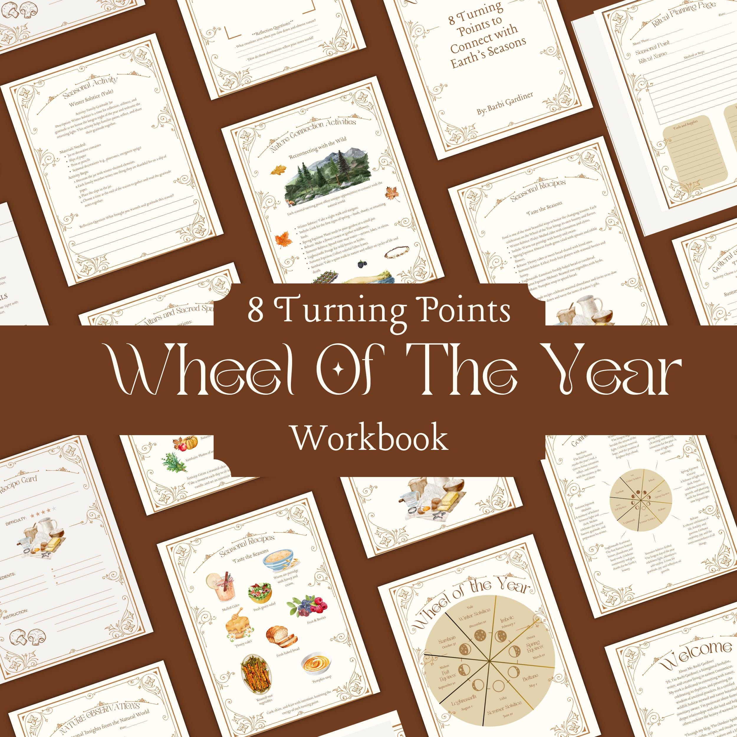 8 Seasonal Turning Points on the Wheel of the Year Workbook - Etsy