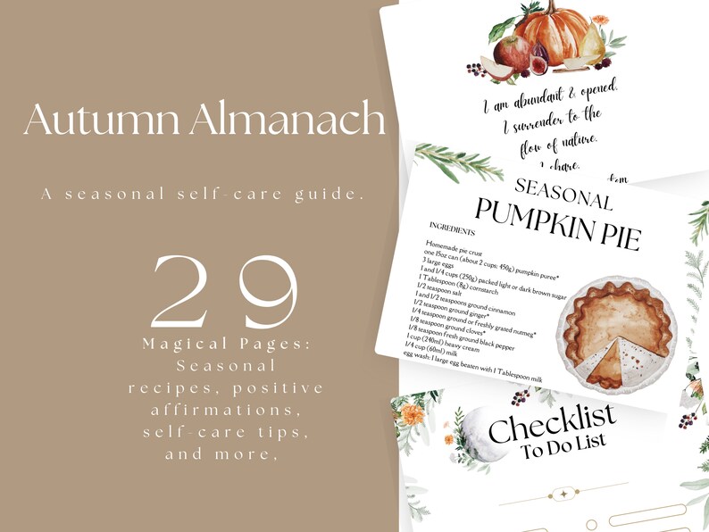 Autumn Almanach - a Guide to Self Care & Magic During the Fall Season ...