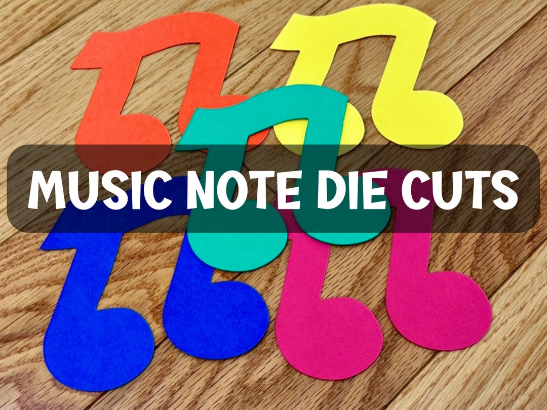 Large Music Note Die Cuts Dance Parties, Classrooms, and Crafting Music ...