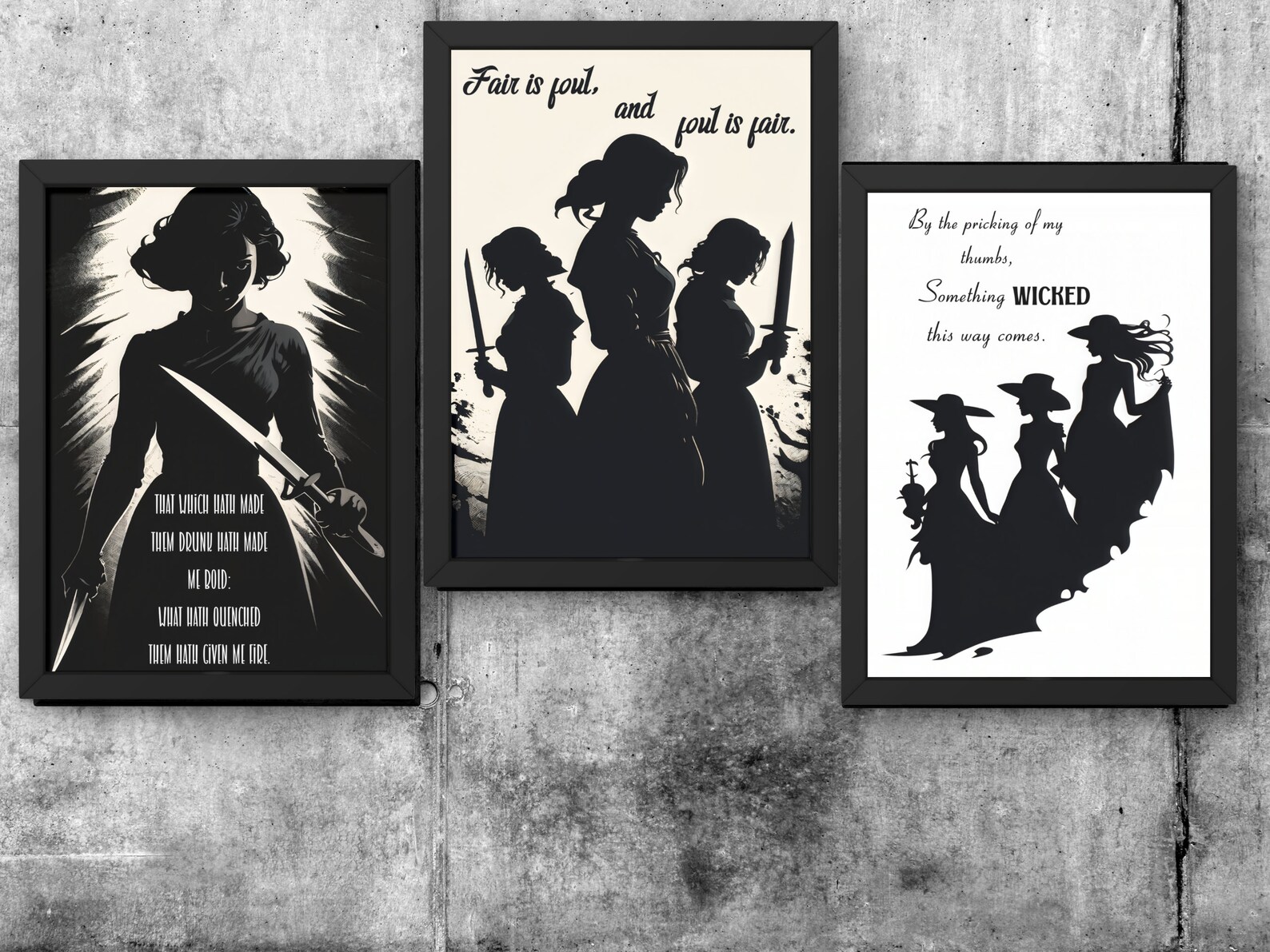 Lady Macbeth and the Weird Sisters Digital Download Prints, Macbeth by ...