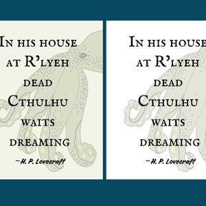 H.P. Lovecraft Digital Download - Call of Cthulhu, Lovecraftian Horror ...