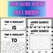 Sight Word Activity Busy Pack/bundle Word Search & Fun Vocabulary ...