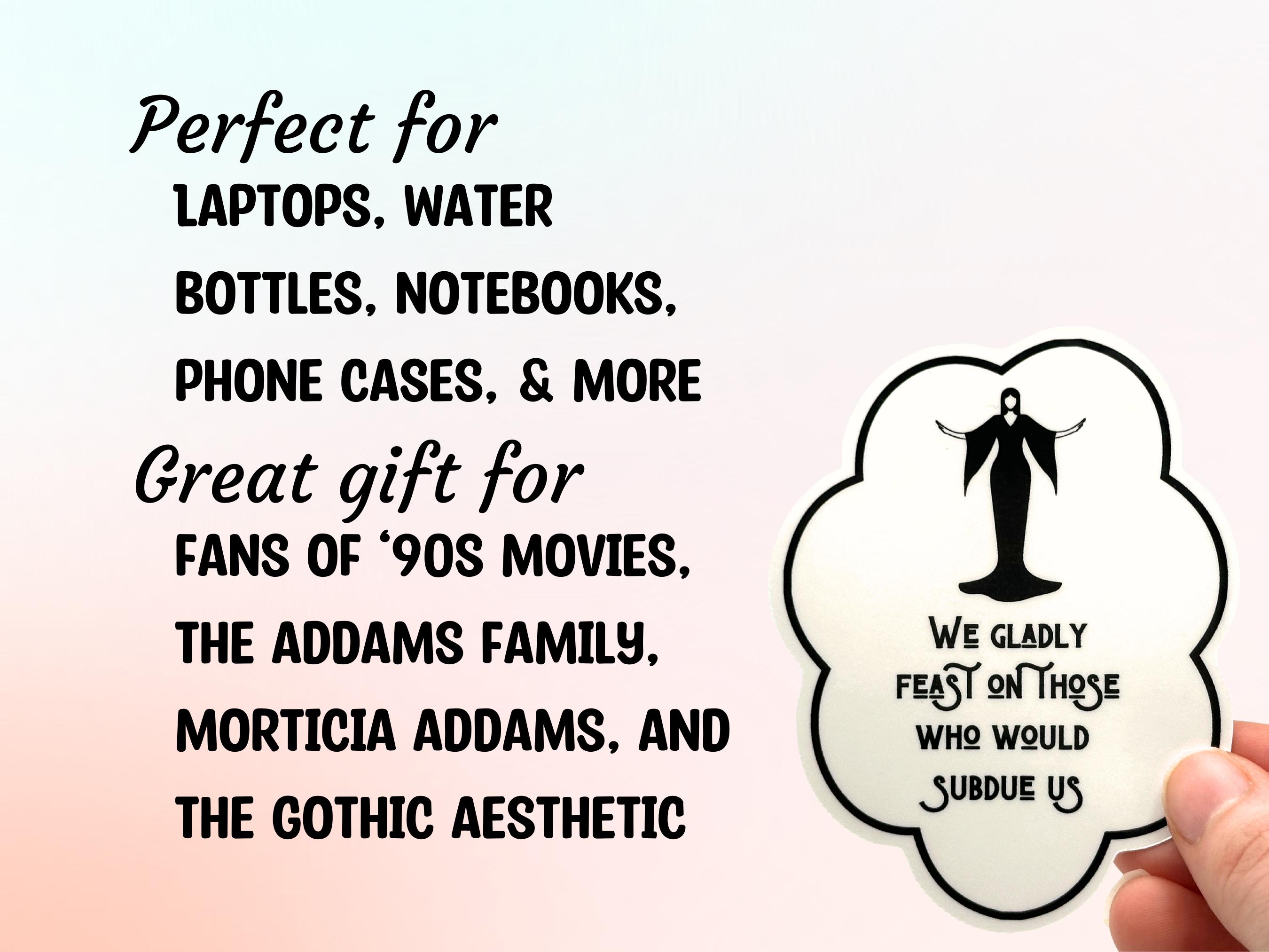 Morticia Addams Sticker, 90s Movie the Addams Family Gothic Art ...