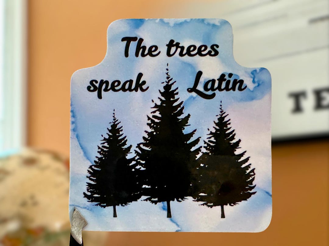 The Trees Speak Latin Sticker: Raven Cycle Book Quote Vinyl Decal - Etsy