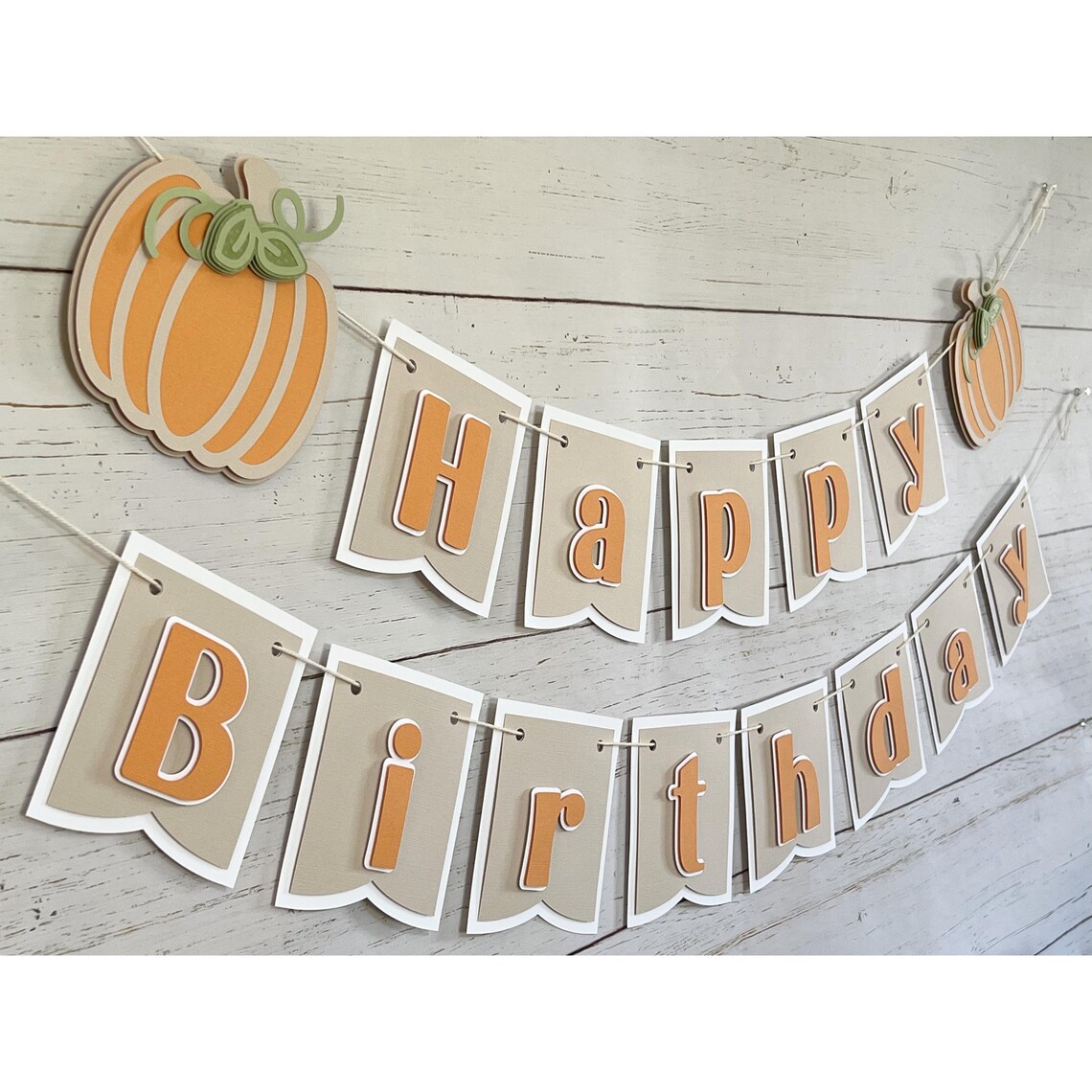 Pumpkin Happy Birthday Banner|sweet Little Pumpkin Banner| Pumpkin ...