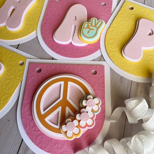 Groovy Happy Birthday Banner|hippie Birthday Banner|70's Banner|kid's ...