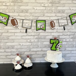 Football Cake Topper|personalized Football Cake Topper|football ...