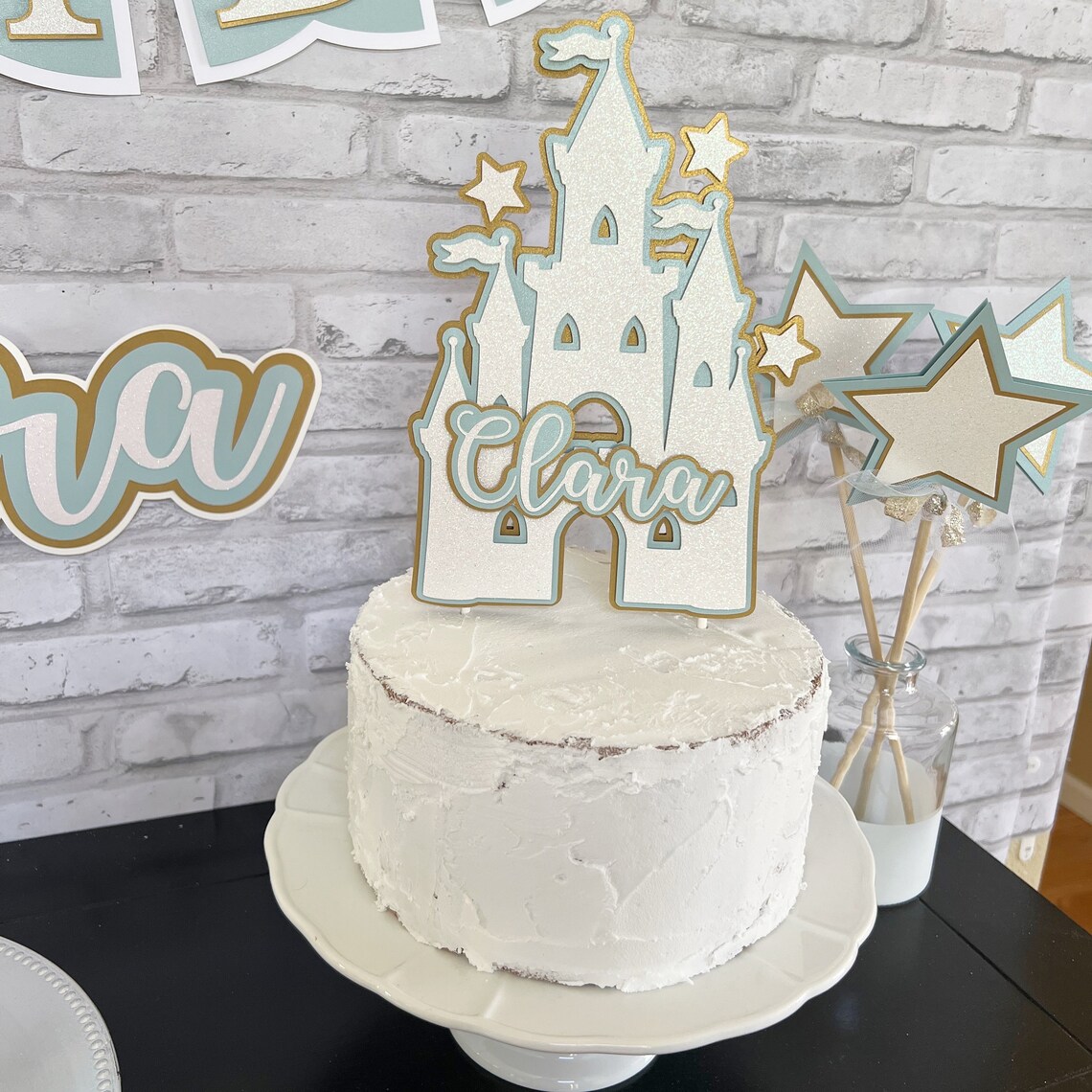 Castle Cake Topper/princess Cake Topper/princess Cake | Etsy