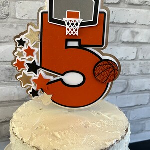 Basketball Cake Topper|basketball Birthday Cake Topper| Basketball ...