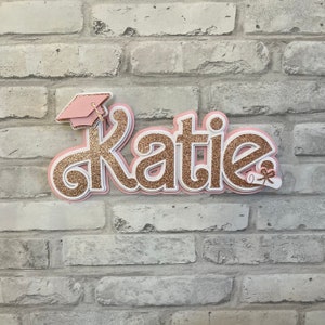 Graduation Name Banner in Pinkcustom Graduation Banner 2024graduation ...