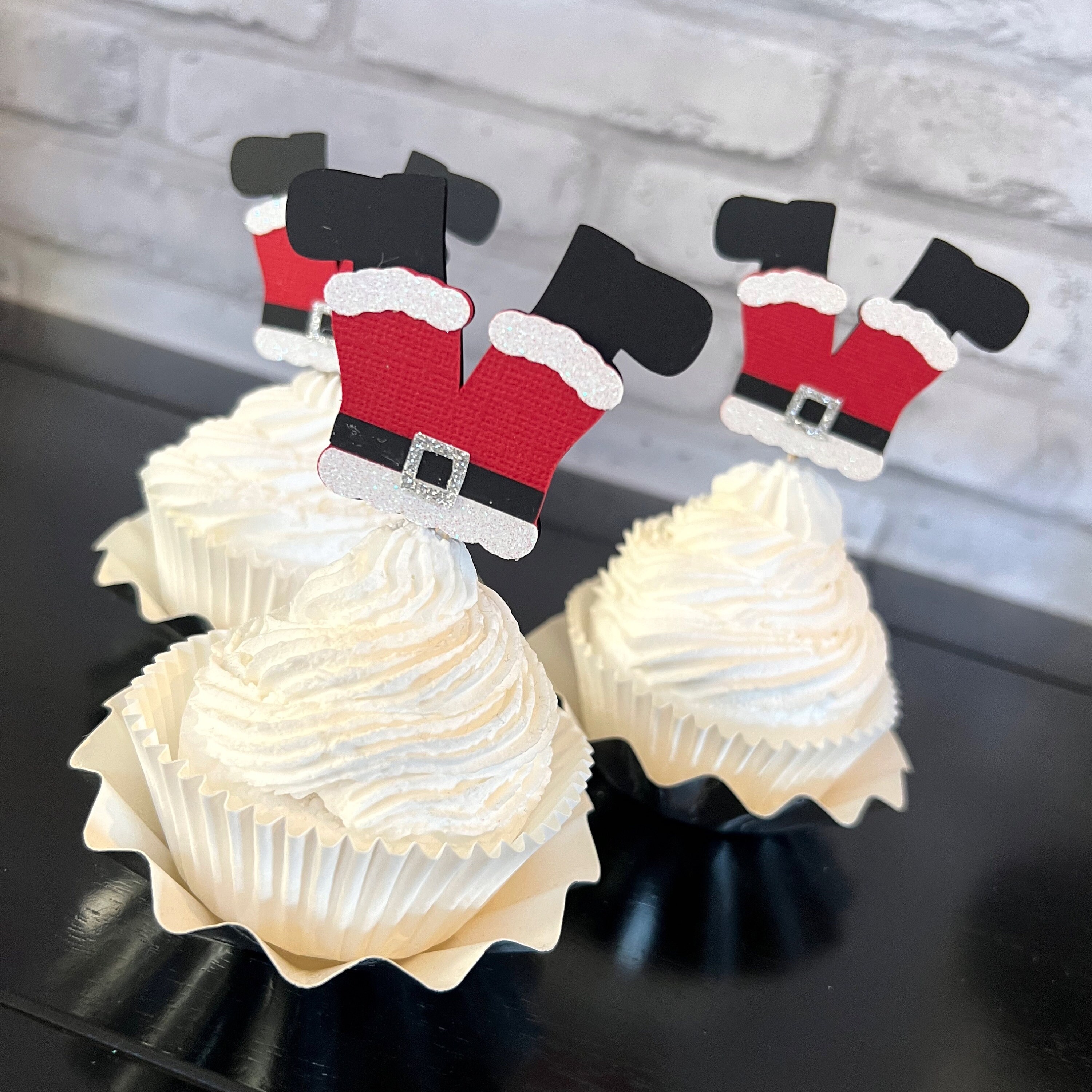Santa Cake Topper| Holiday Cake Topper | Santa Cupcake Toppers ...