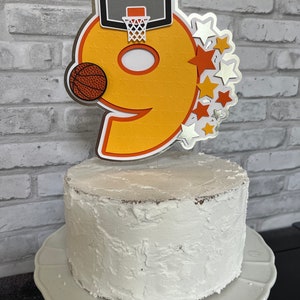 Basketball Cake Topper|basketball Birthday Cake Topper| Basketball ...
