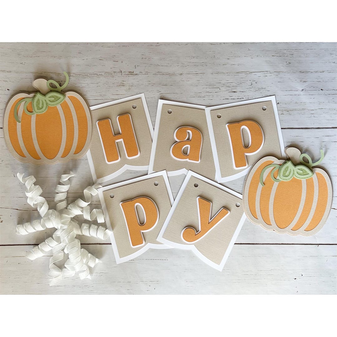 Pumpkin Happy Birthday Banner|sweet Little Pumpkin Banner| Pumpkin ...