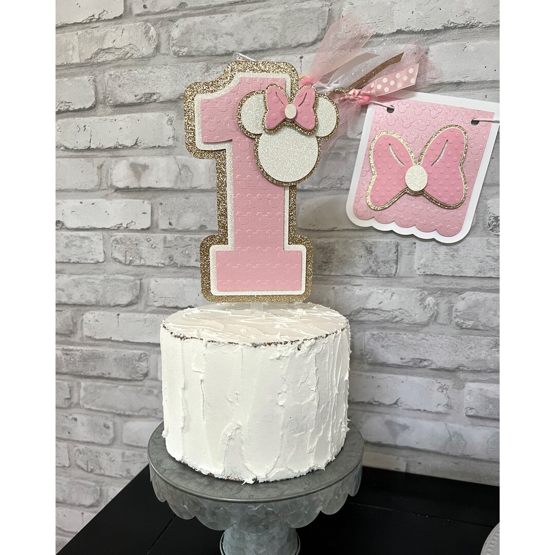 Minnie Cake Topper, Minnie Smash Cake, 1st Birthday Party, Minnie ...