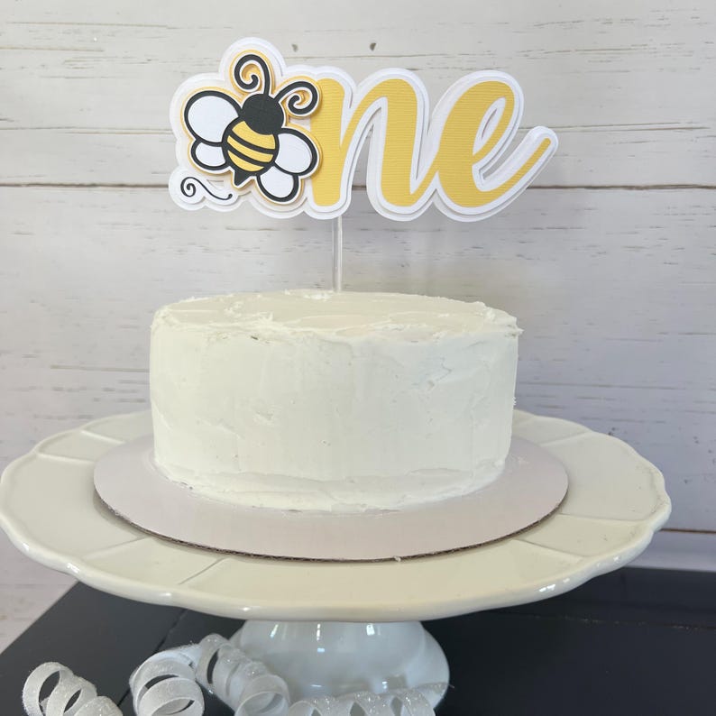 Bee Birthday Cake Topper|one Bee Cake Topper|one Cake Topper|bee Day ...