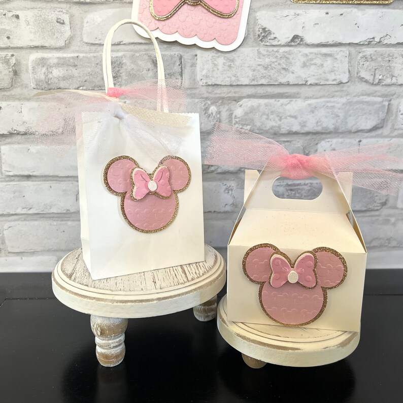Minnie Mouse Party Favor Box Minnie Mouse Gift Box Minnie - Etsy