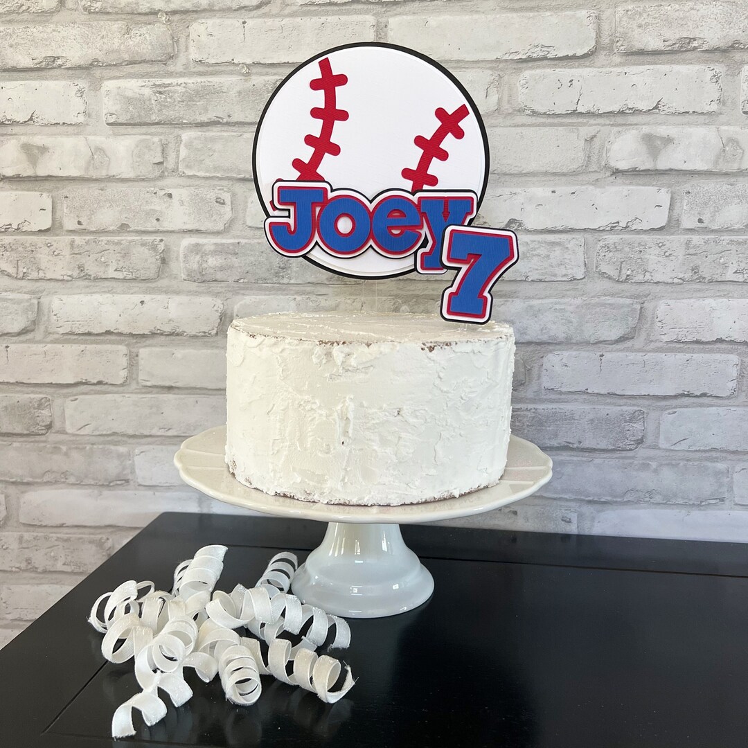 Baseball Cake Topper|personalized Baseball Cake Topper|baseball ...
