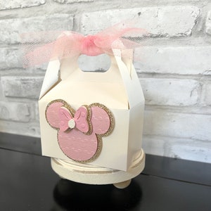 Minnie Mouse Party Favor Box, Minnie Mouse Gift Box, Minnie Gable Box ...