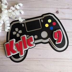 Video Game Birthday Name Banner|personalized Gamer Banner|video Game ...