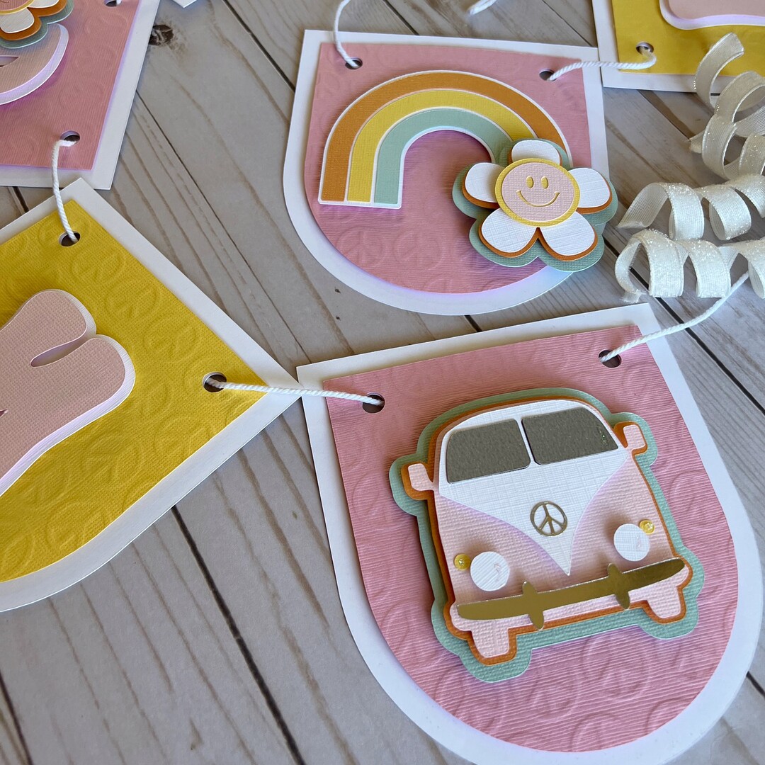 Groovy Birthday Bannerhippie Birthday Banner70's Bannerkid's Birthday ...