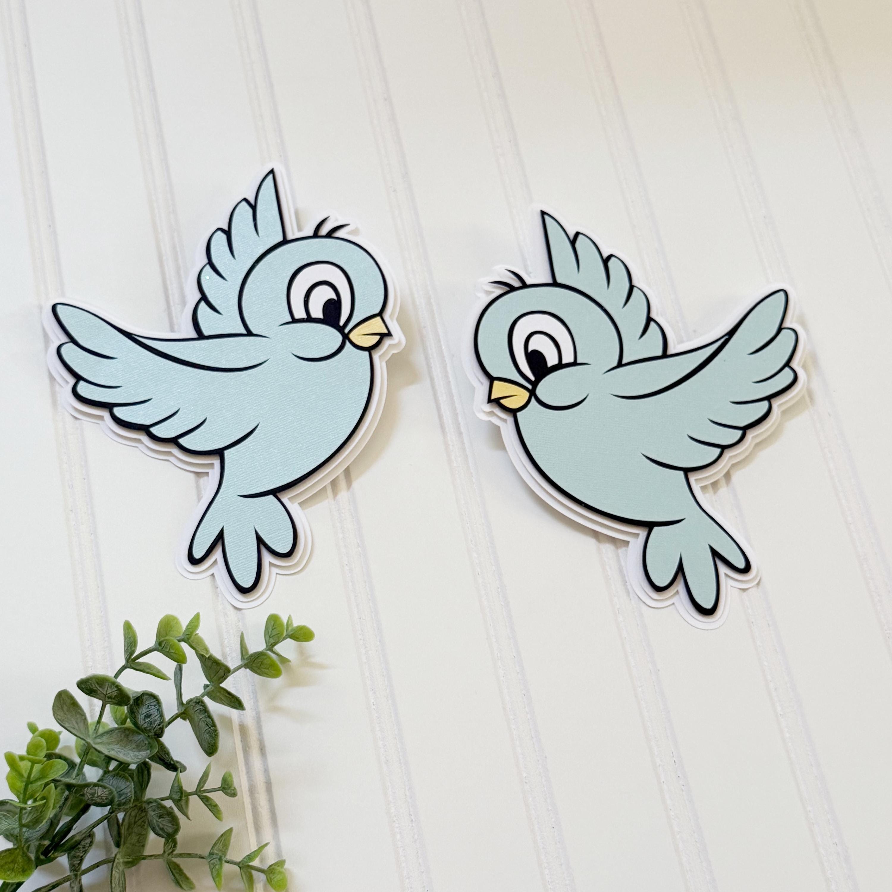 Princess Blue Birds|cinderella Birds|princess Birthday Party|cinderella ...