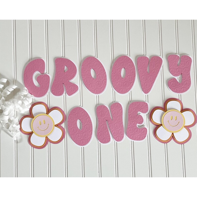 Groovy One Birthday Banner|groovy One Party|one Groovy Birthday Banner ...
