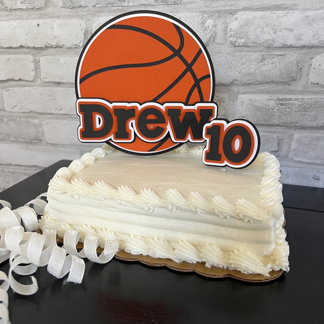 Basketball Cake Topper|personalized Basketball Cake Topper|basketball ...