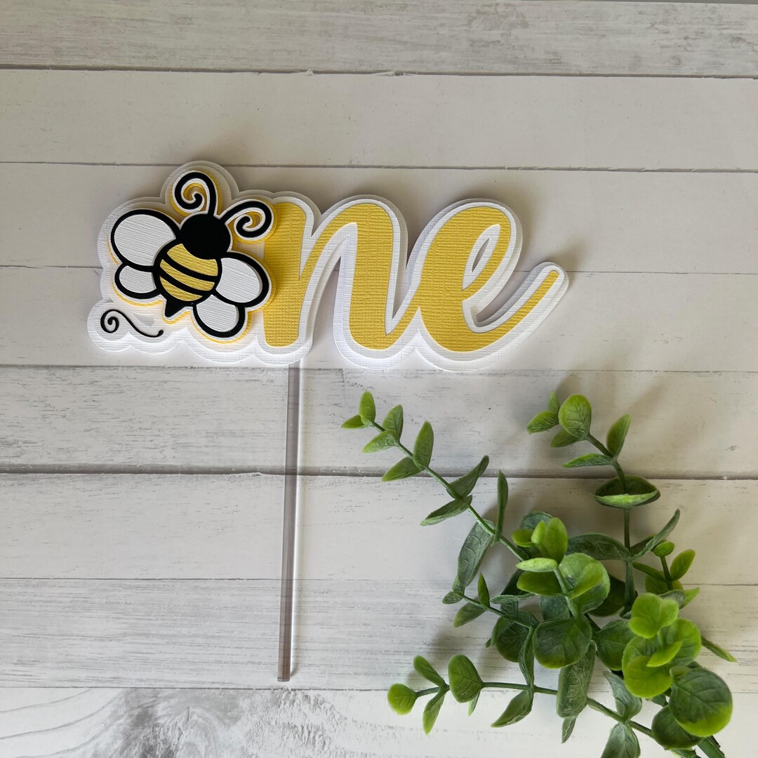 Bee Birthday Cake Topper|one Bee Cake Topper|one Cake Topper|bee Day ...