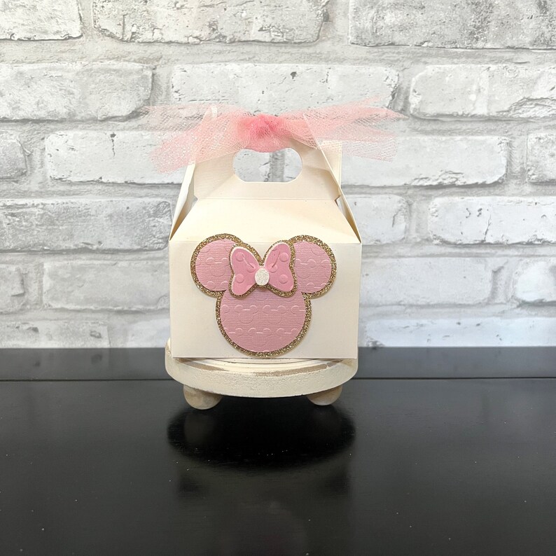 Minnie Mouse Party Favor Box Minnie Mouse Gift Box Minnie - Etsy
