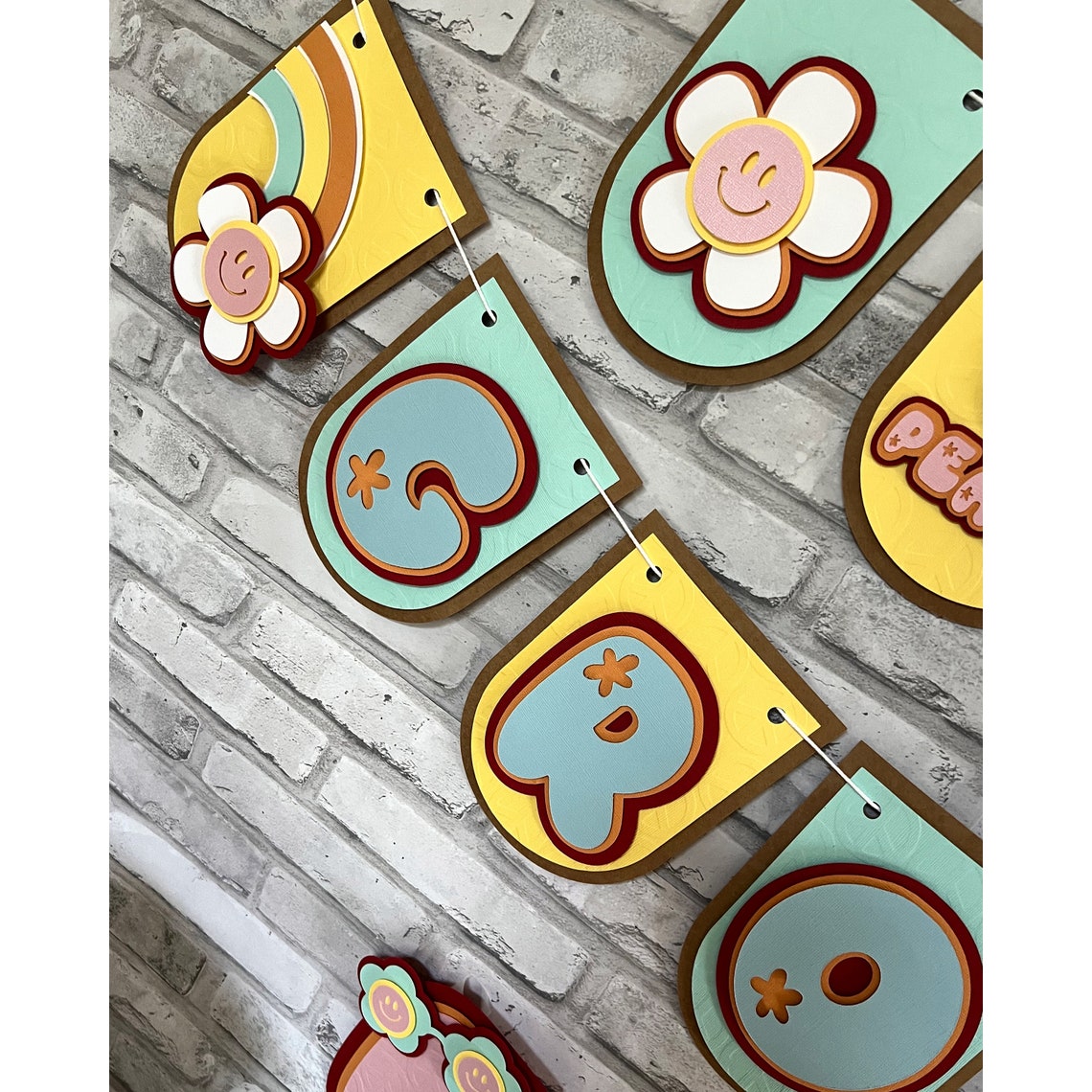 Groovy Birthday Bannerhippie Birthday Banner70's - Etsy