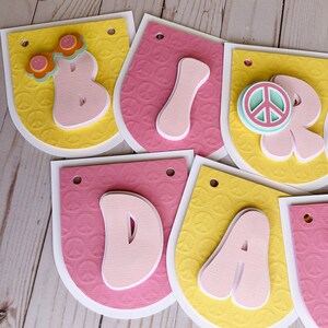 Groovy Happy Birthday Banner|hippie Birthday Banner|70's Banner|kid's ...
