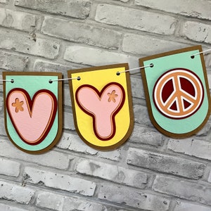 Groovy Birthday Banner|hippie Birthday Banner|70's Banner|kid's ...
