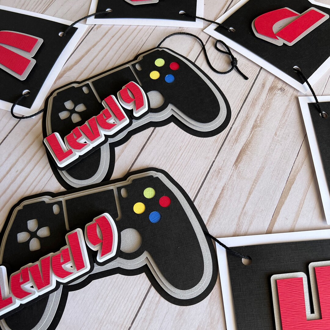 Video Game Happy Birthday Banner|personalized Gamer Banner|video Game ...