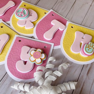 Groovy Happy Birthday Banner|hippie Birthday Banner|70's Banner|kid's ...
