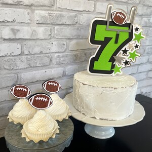 Football Cake Topper|personalized Football Cake Topper|football ...